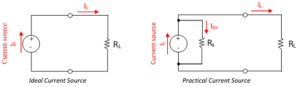 Practical Voltage and current-sources equivalent-circuit-diagram