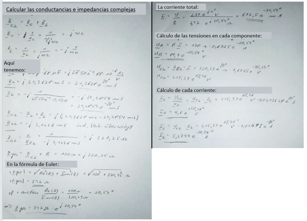 Resolver circuitos de CA con números complejos - Ejercicios ...